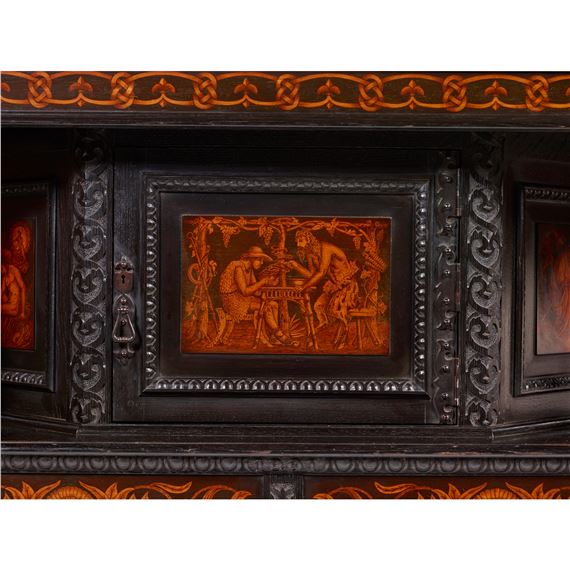 Daniel Cottier | AESTHETIC MOVEMENT COURT CUPBOARD (1880) | MutualArt