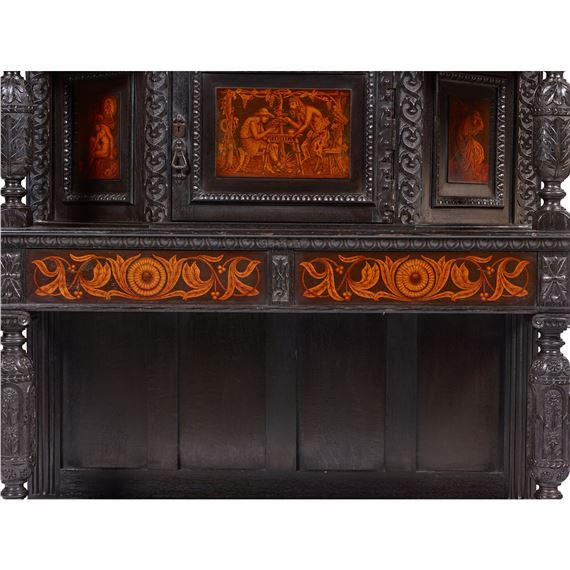 Daniel Cottier | AESTHETIC MOVEMENT COURT CUPBOARD (1880) | MutualArt