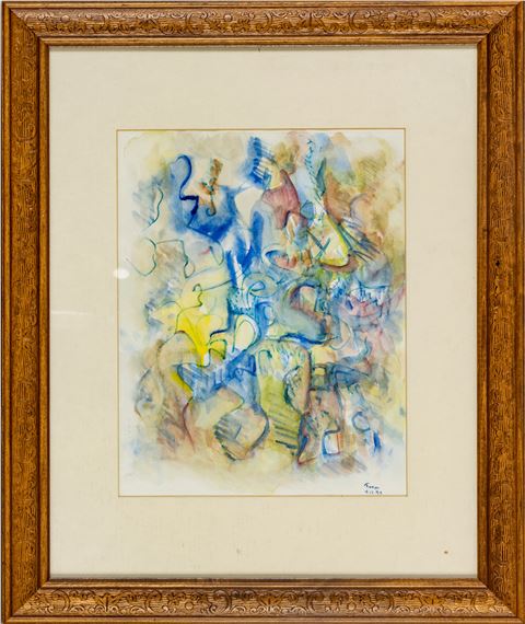 Jack Faxon | PINK AND BLUE ABSTRACT | MutualArt