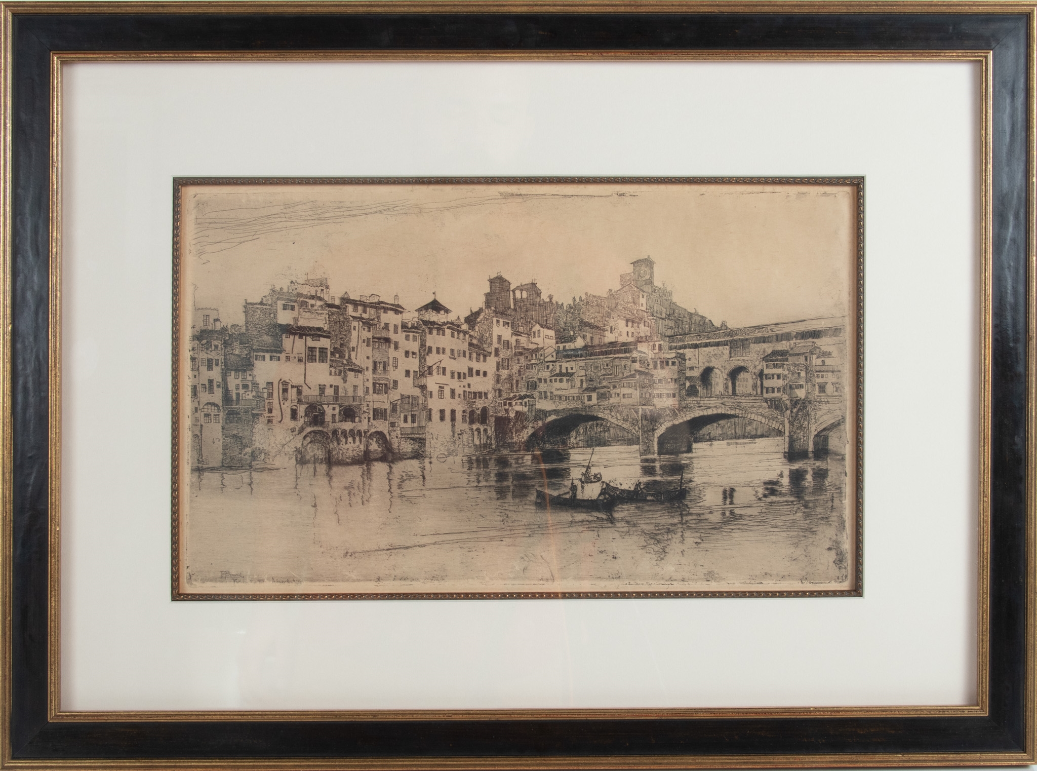 Joseph Pennell | THE PONTE VECCHIO, FLORENCE (1883) | MutualArt