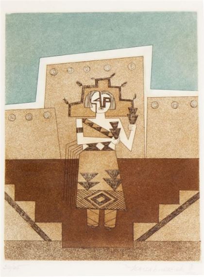 Helen Hardin | Stehende Figur vor einer Mauer | MutualArt