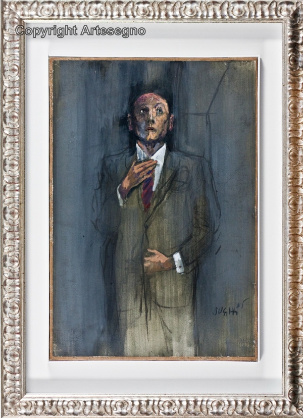Alberto Sughi | Uomo in abito da sera (1988) | MutualArt