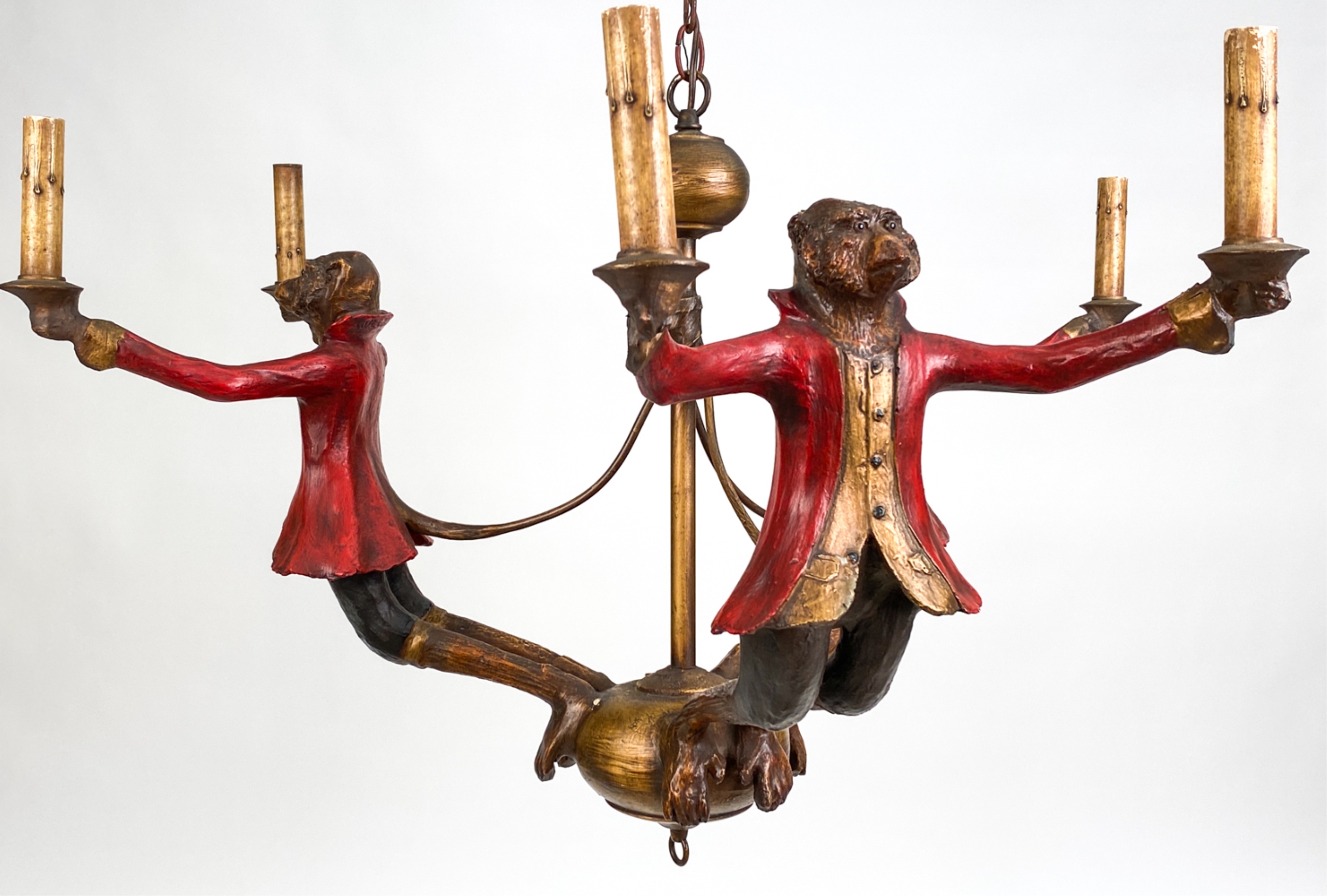 Bill Huebbe | BILL HUEBBE MONKEYS CHANDELIER | MutualArt
