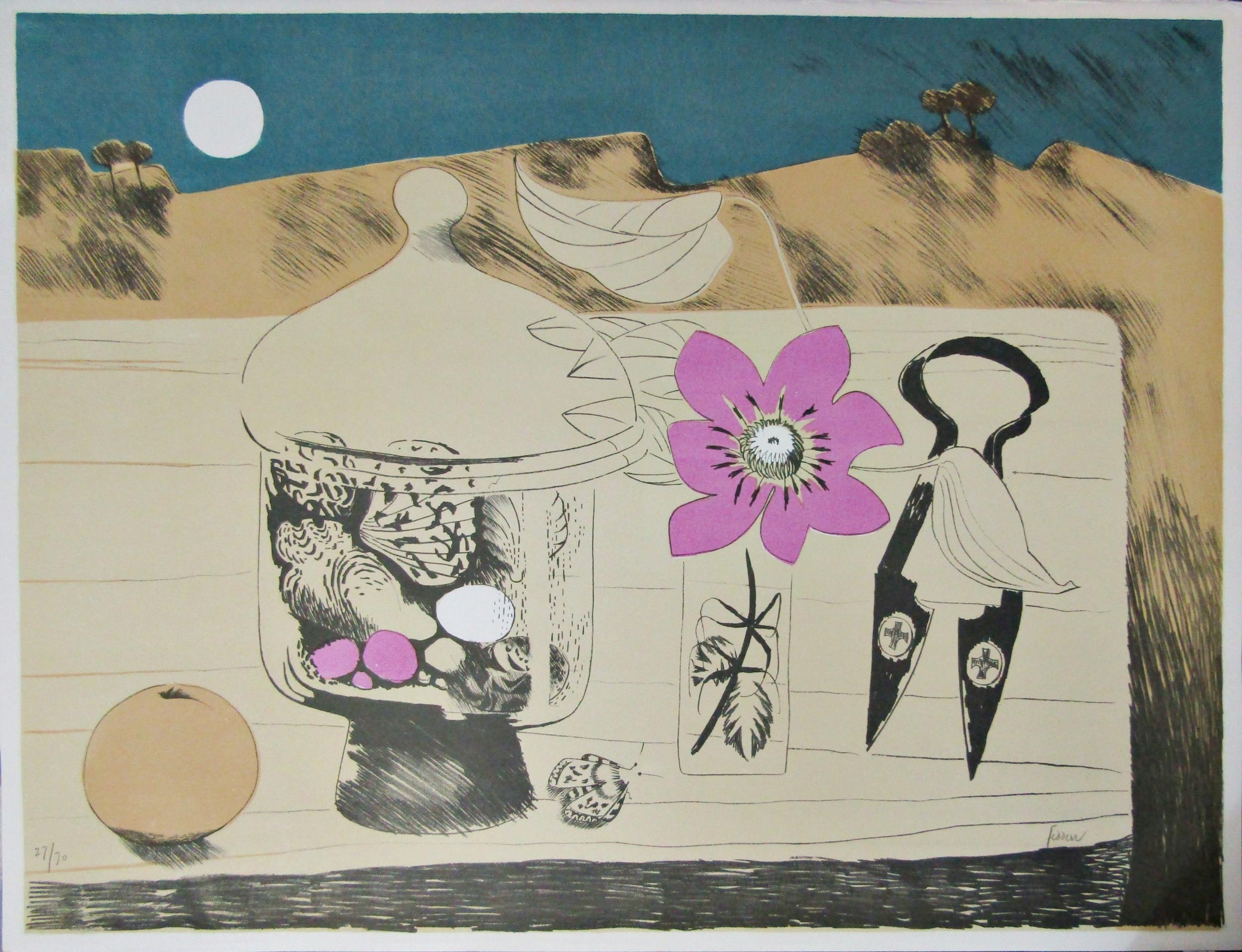 Mary Fedden | POT OF SHELLS | MutualArt