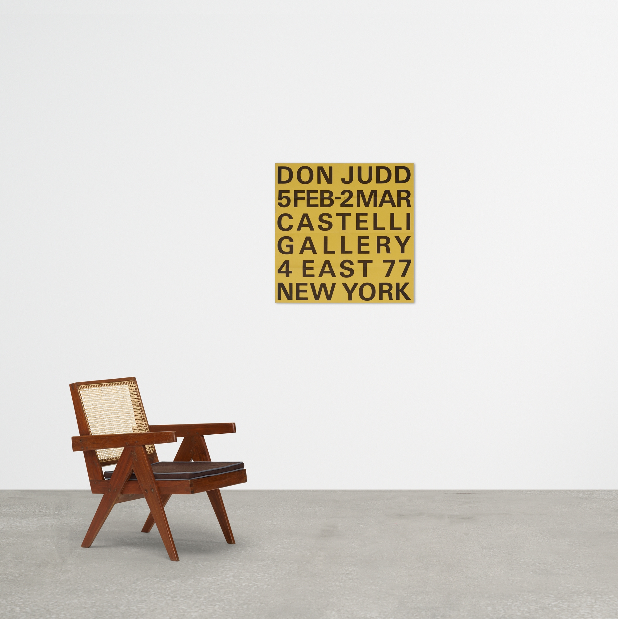 Donald Judd | Exhibition poster (1966) | MutualArt