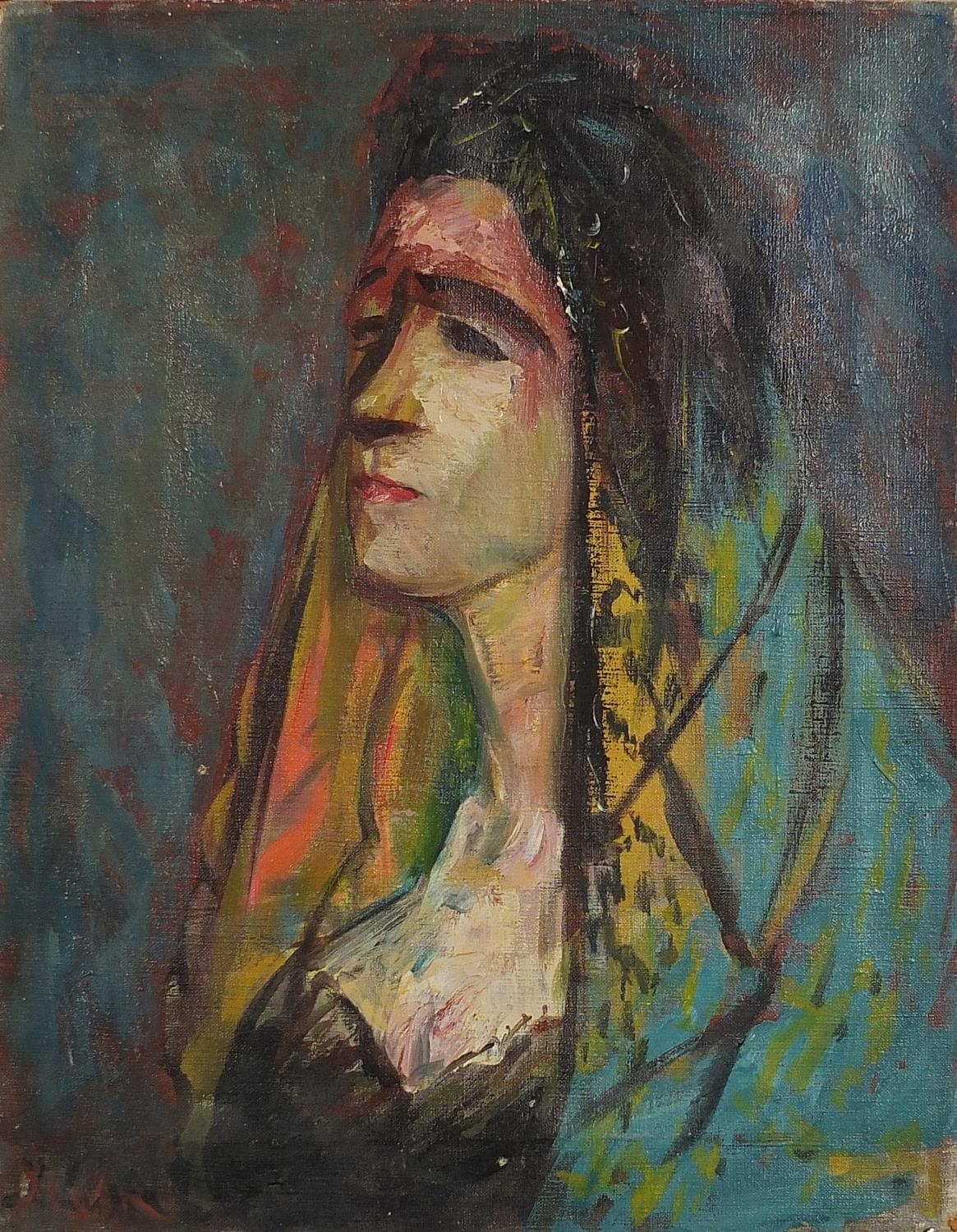 Joseph Levin | After Joseph Levin - Head and shoulders portrait of a ...