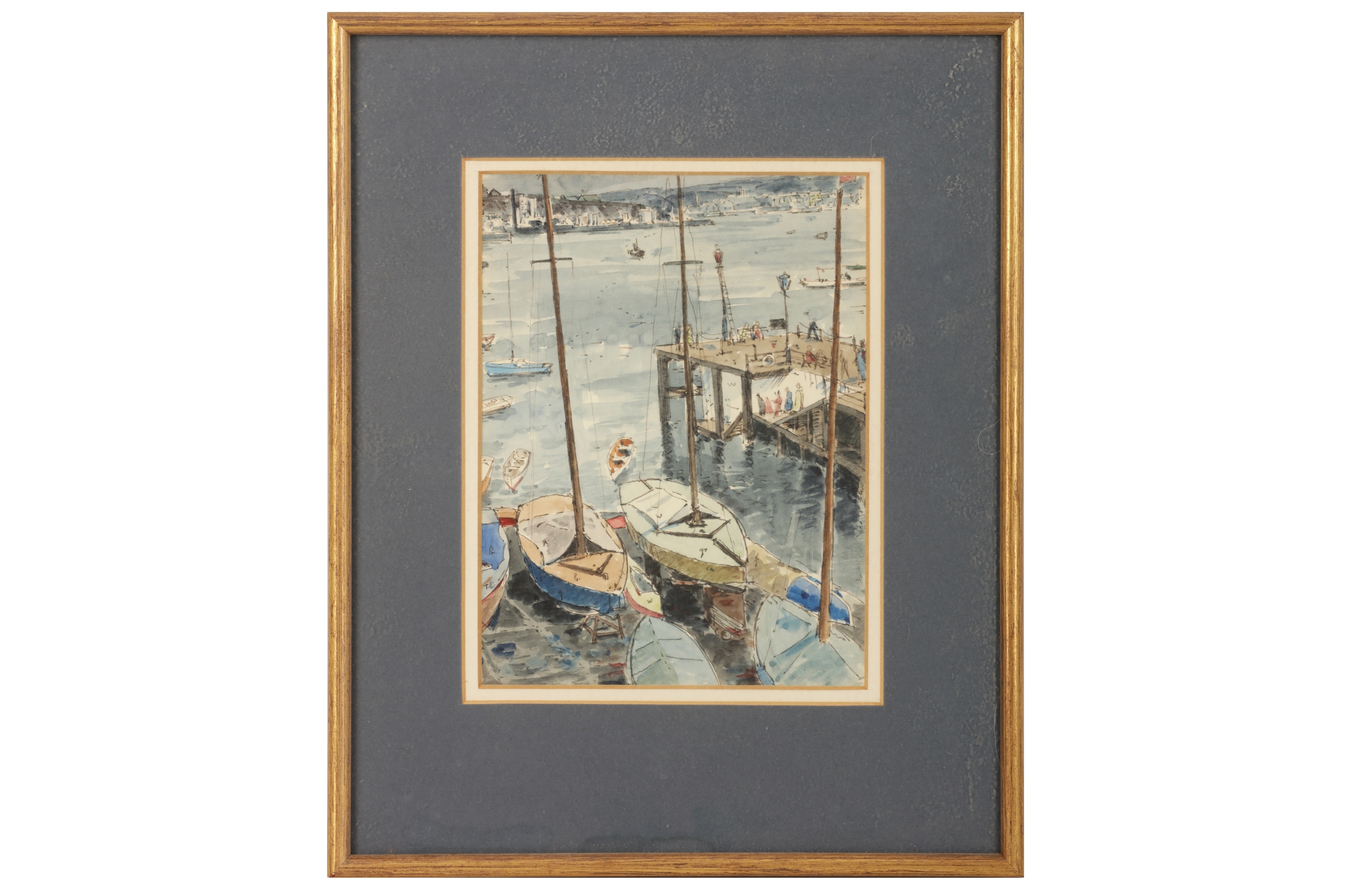 Frank Runacres | Busy harbour scenes (a pair) (1972) | MutualArt