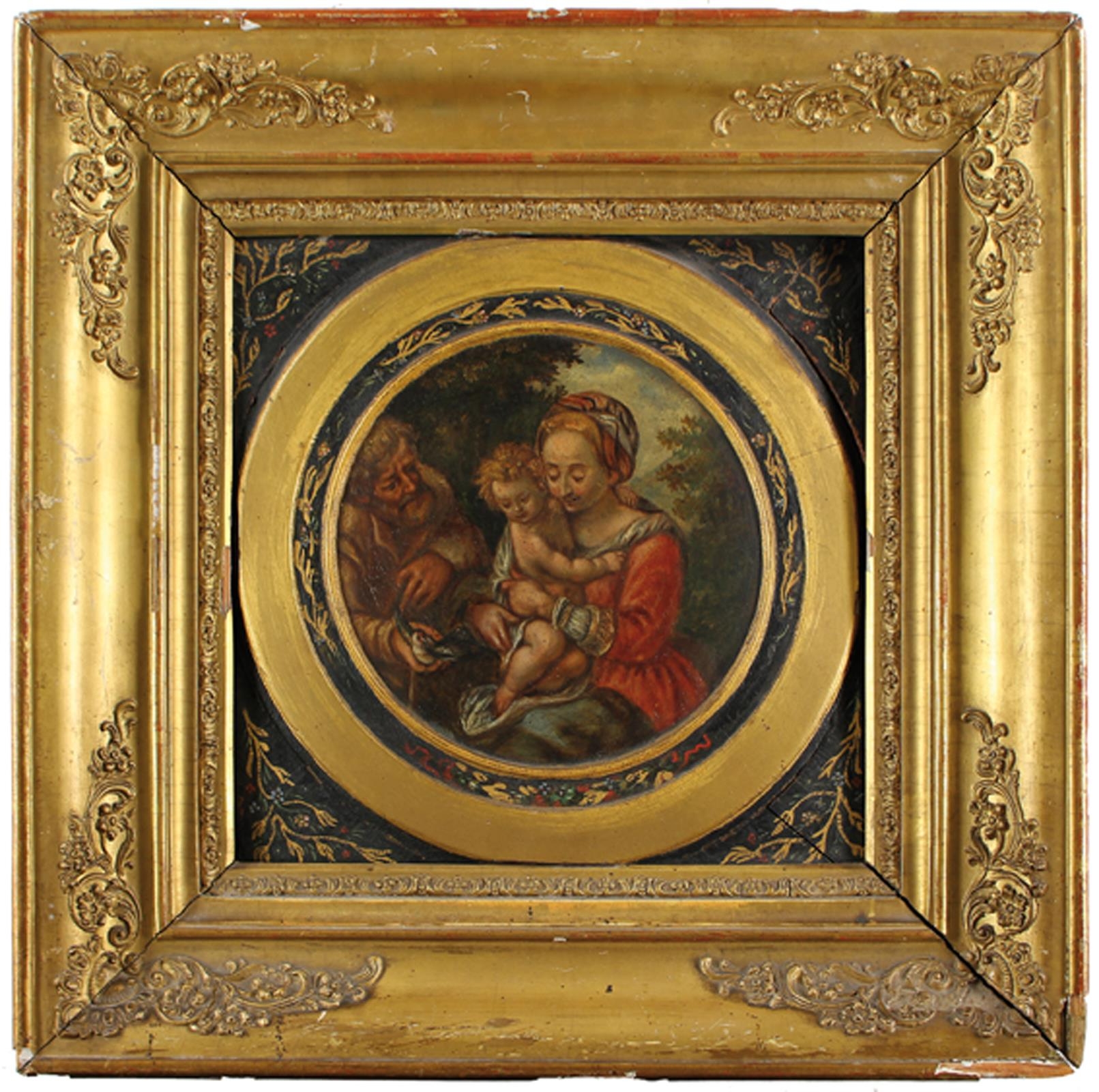 Italian School, 17th Century | Die heilige Familie/Madonna mit dem Stieglitz | MutualArt