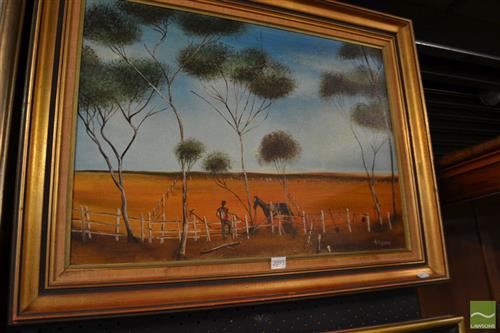 Anthony Jason Denaro | Anthony Denaro, ''Stockman'', oil painting, 42 x ...