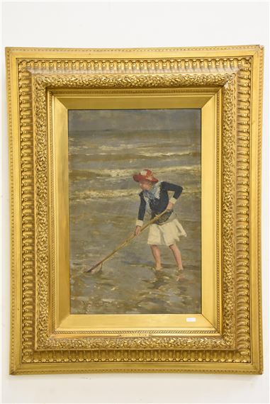 Jan Verhas | La pêcheuse de crevettes (1882) | MutualArt