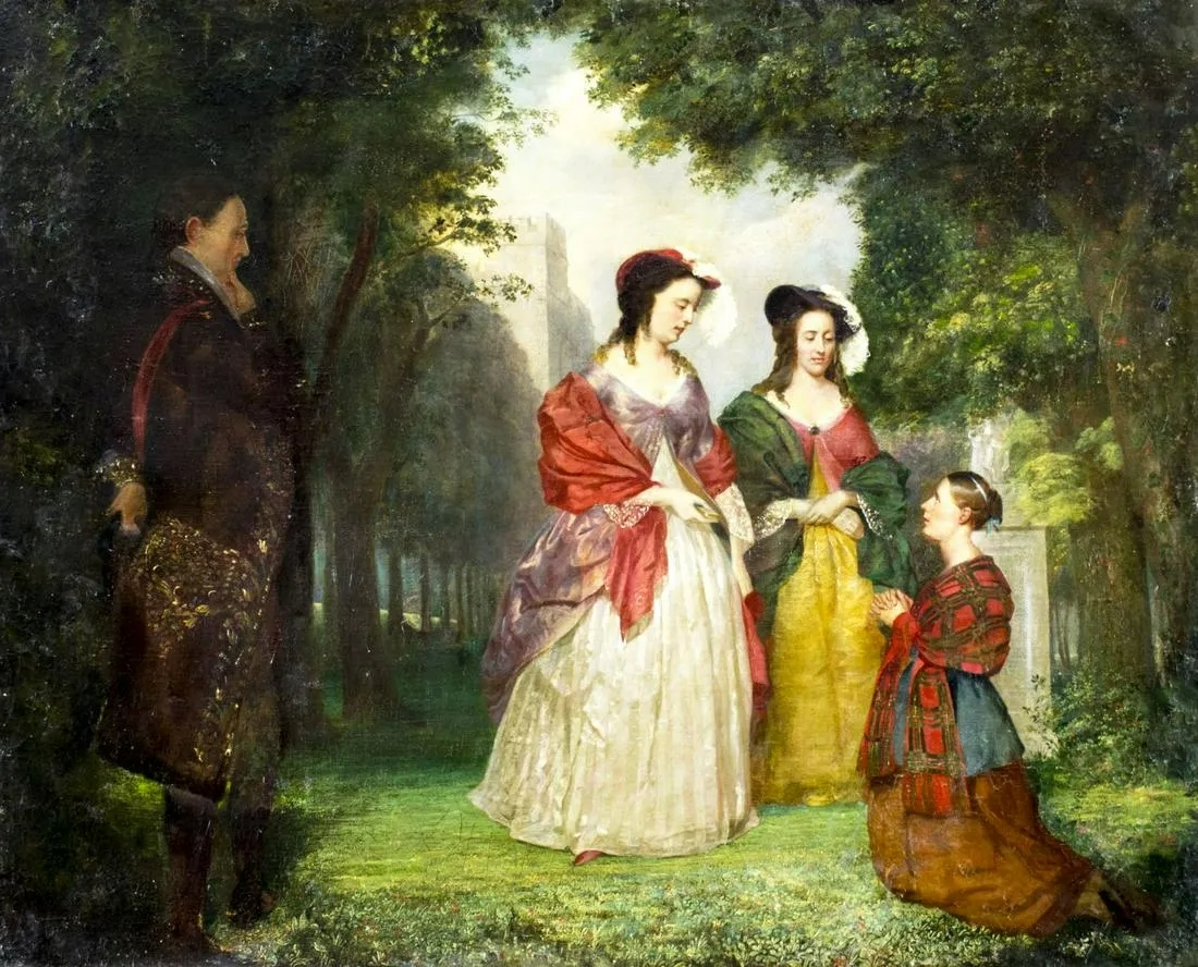 European School, 19th Century | Jeanie Deans and Queen Caroline | MutualArt