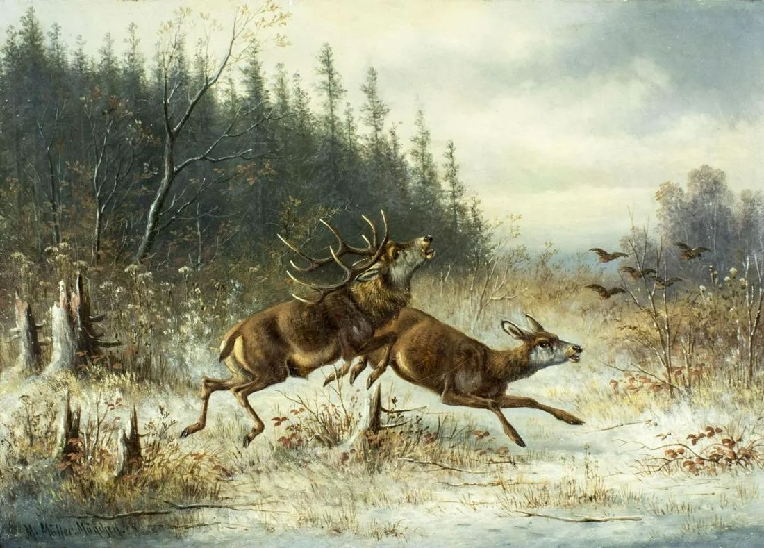 Bow Hunting Painting
