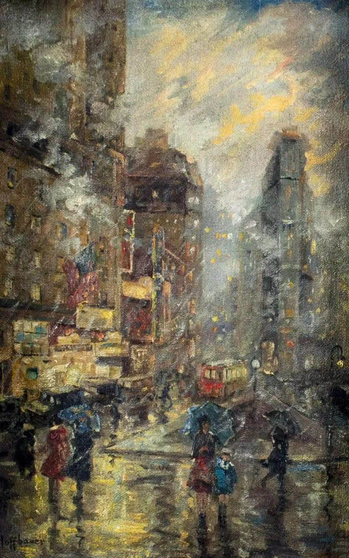 Charles Hoffbauer | View of Flatiron Building, New York City | MutualArt