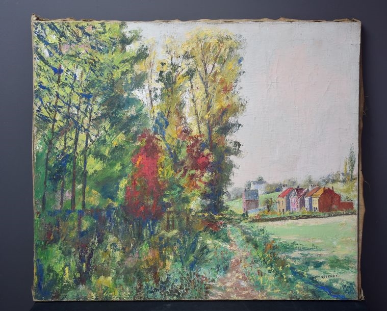 Louis Thévenet | The street in the sun. Valley Street | MutualArt