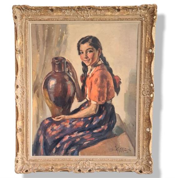 Jean Colin | The girl has the jug | MutualArt