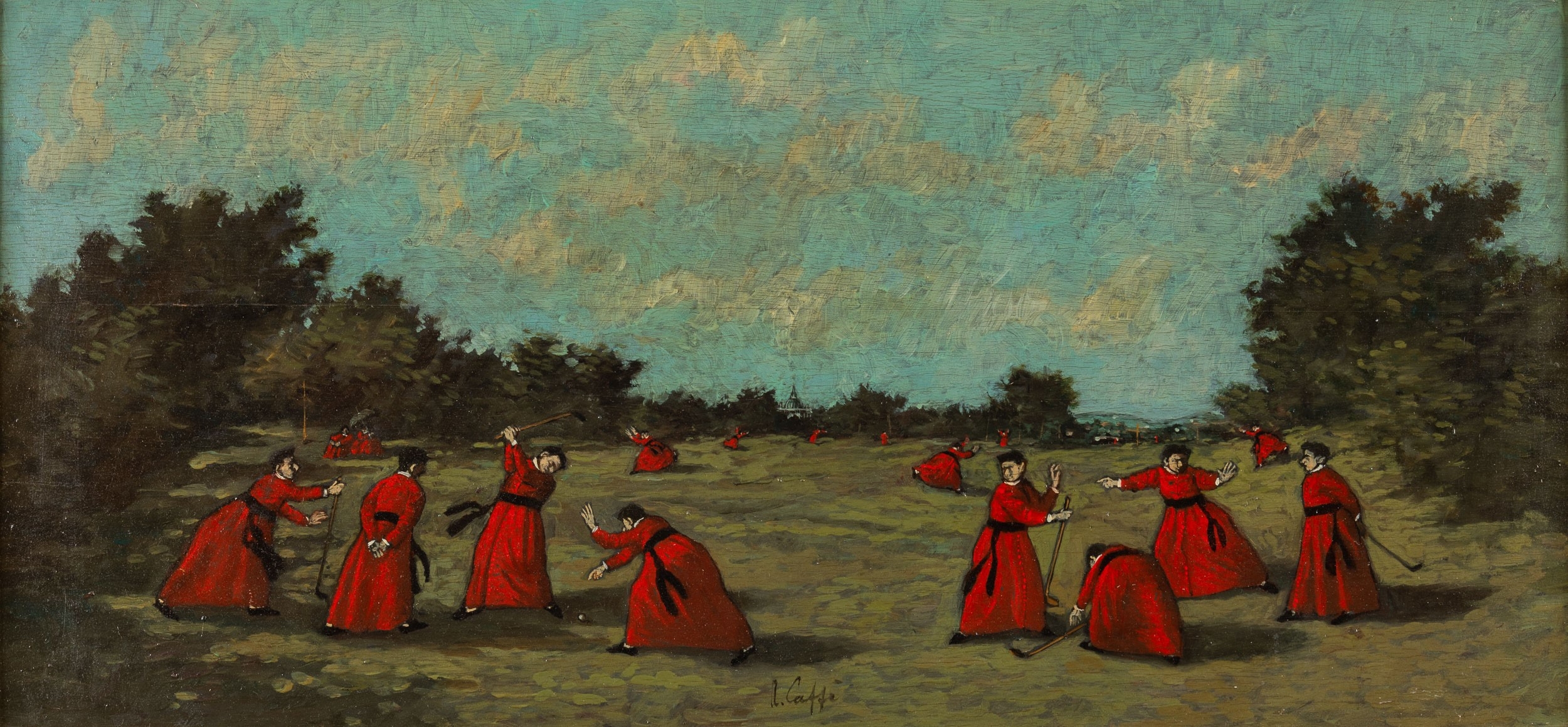 Nino Caffè | Partita al golf | MutualArt