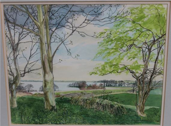 Andrew Dodds | The Stour at Bradfield, a view at Nayland (1989) | MutualArt