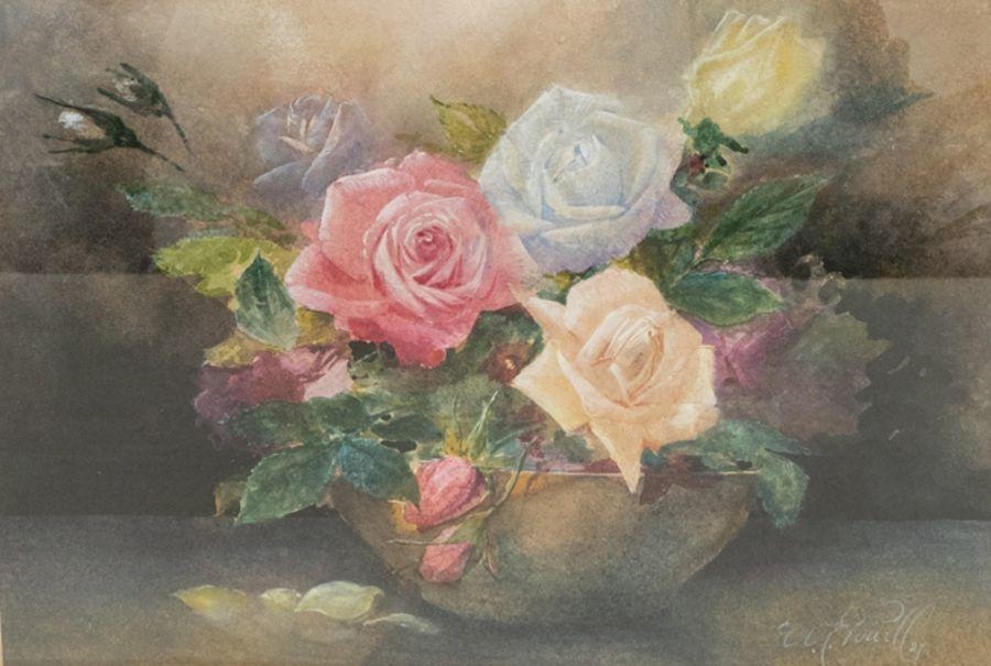 William E. Powell | Still life of Roses | MutualArt