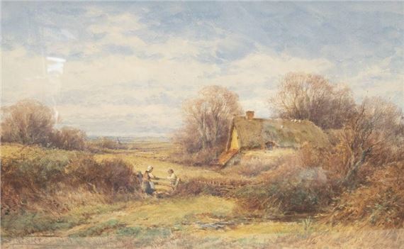 Henry John Sylvester Stannard | A conversation at a stile with drover ...