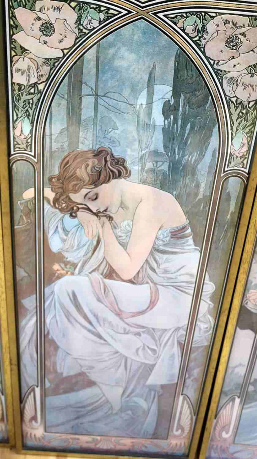 Alphonse Mucha | Morning Awakening; Brightness of Day; Evening ...