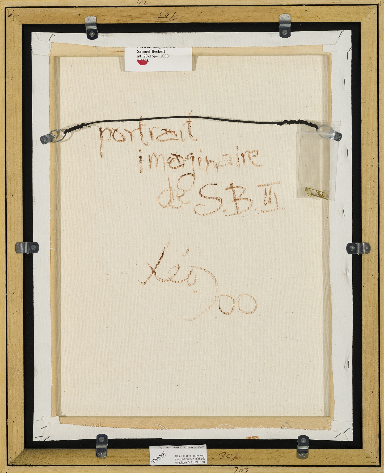 Léo Rosshandler | Portrait imaginaire de Samuel Beckett (Circa 1998 ...