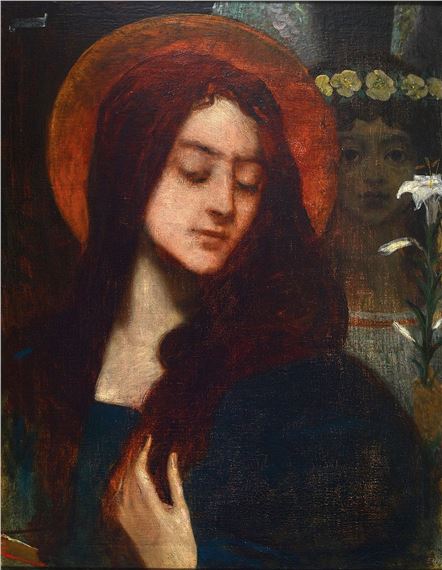 Max Kuschel | portrait of a saint (1893 - 1894) | MutualArt
