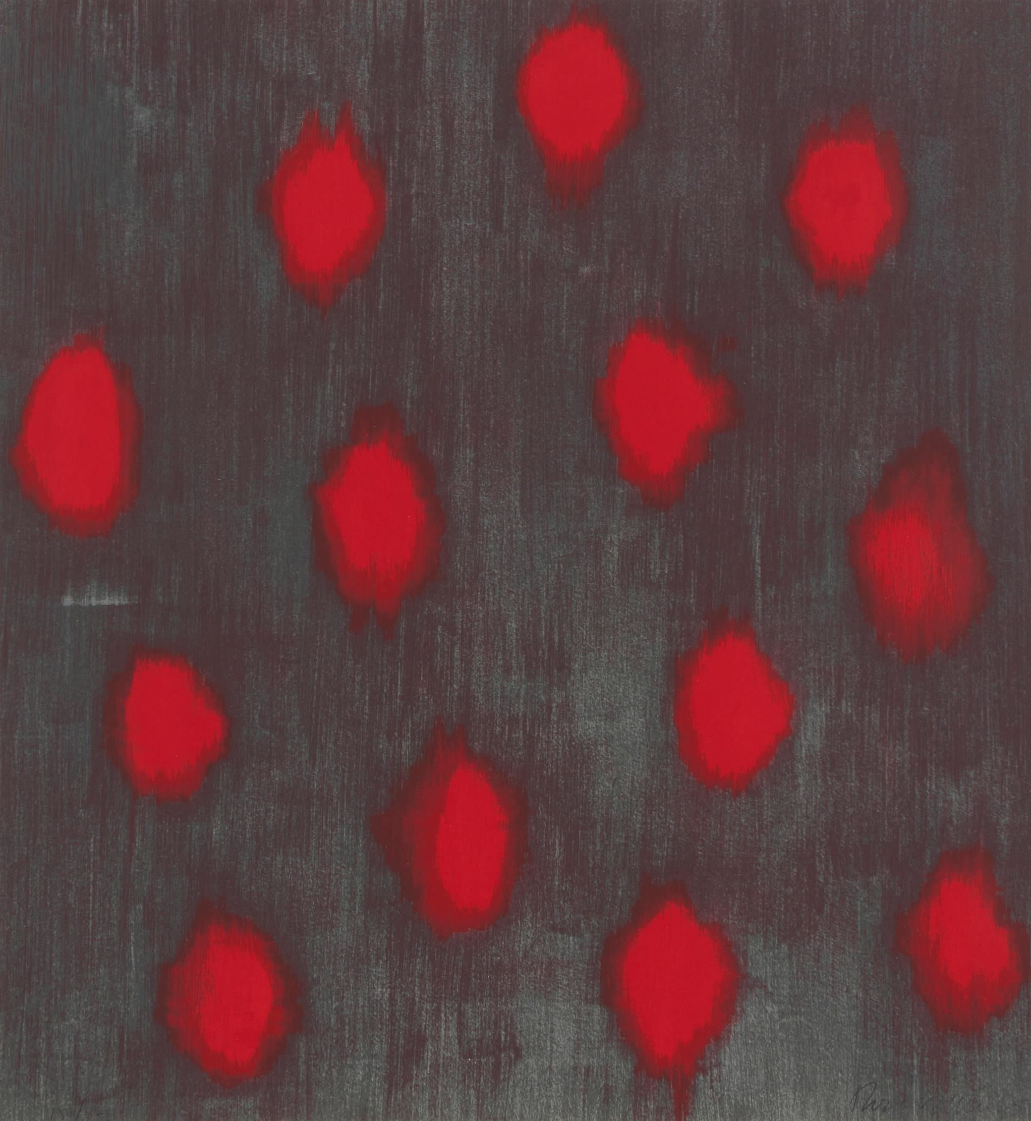 Ross Bleckner | Throbbing Hearts (2005) | MutualArt