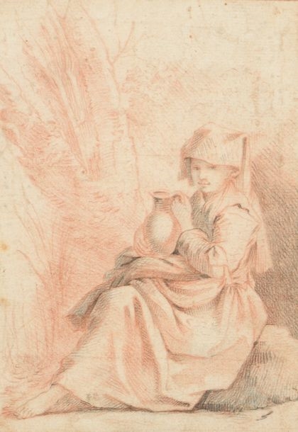 Paolo Monaldi | Woman with a jug | MutualArt