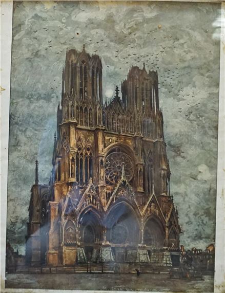 Charles-Jules Duvent | Reims Cathedral (1919) | MutualArt