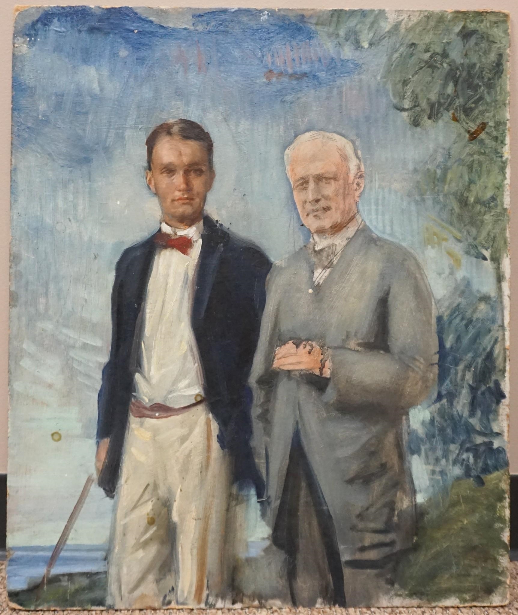 William Cushing Loring | Double Portrait of Father and Son | MutualArt