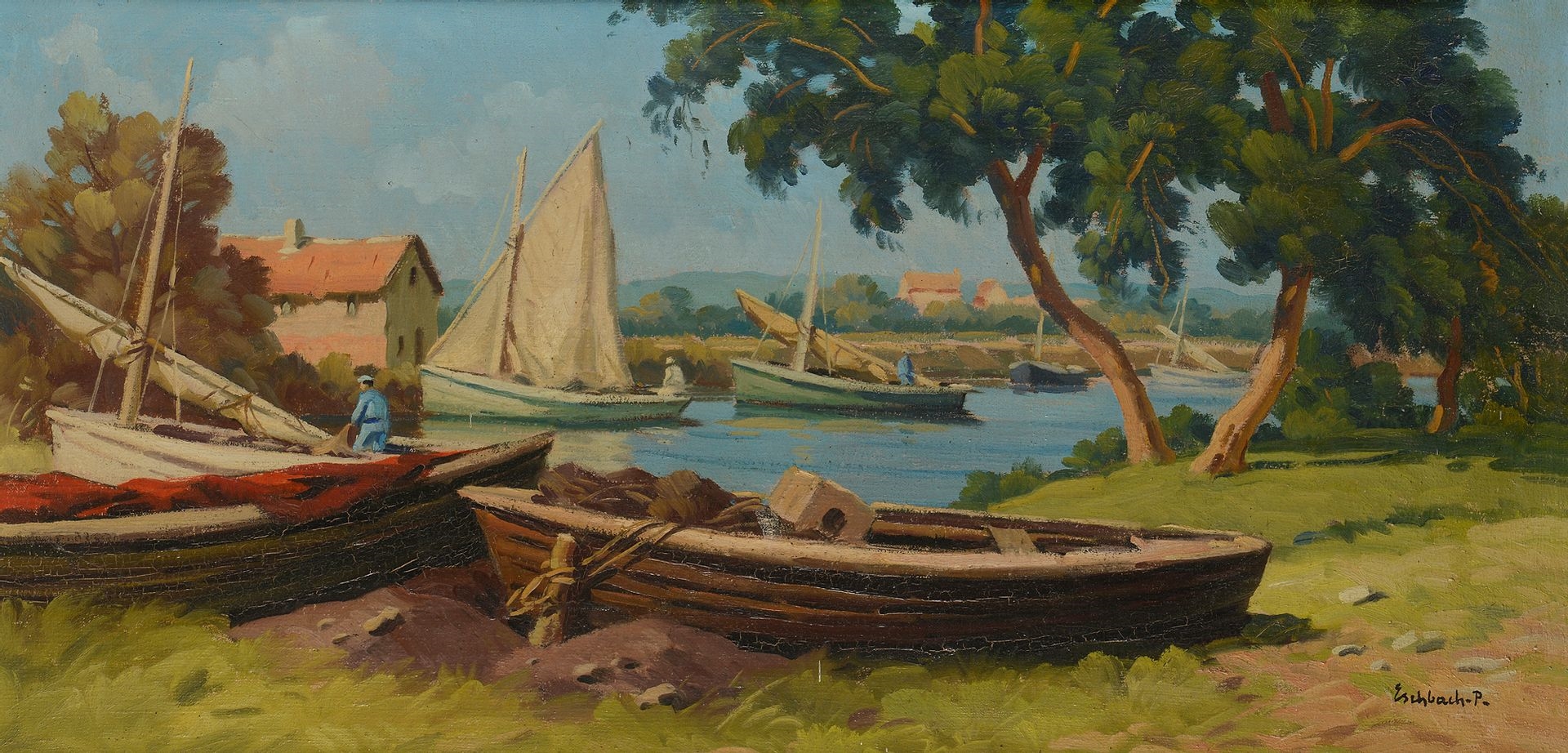 Paul André Jean Eschbach | Voiliers et barques | MutualArt