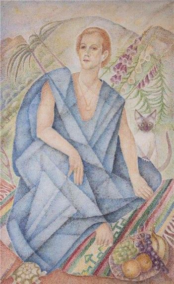 Marie Vorobieff Marevna | Portrait of Germinal Rangel (1971) | MutualArt