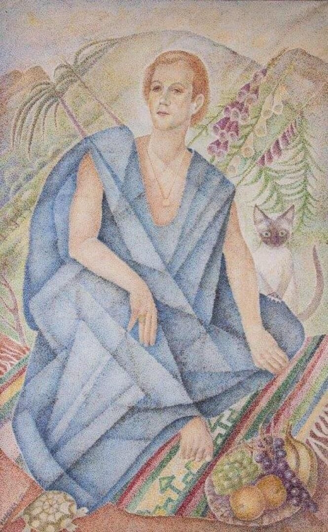 Marie Vorobieff Marevna | Portrait of Germinal Rangel (1971) | MutualArt