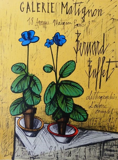 Bernard Buffet | GALERIE MATIGNON,1980-GALERIE Maurice GARNIER,1981 and VILLAGE FELLI,1981 (1980 ...