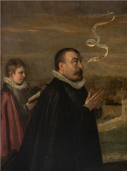 Flemish School 17th Century | Calvary with donors (16th Century 17th Century) | MutualArt