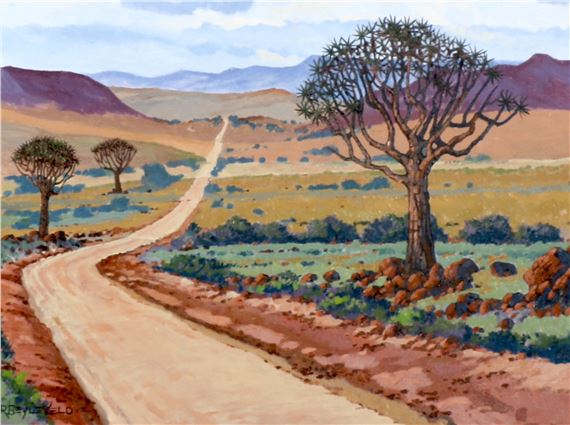 Richard Beyleveld | PATH LEADING THROUGH THE DRY BUSHVELD | MutualArt