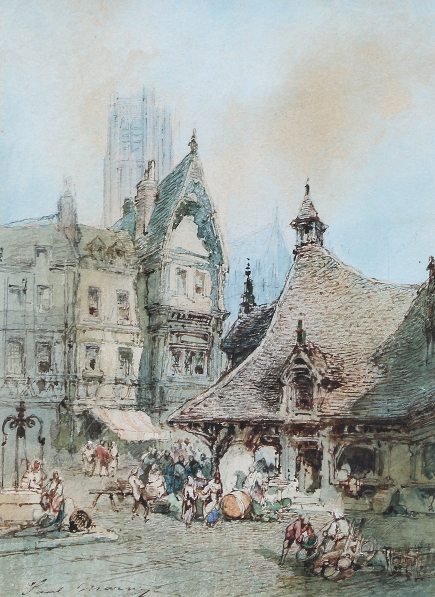 Paul Marny | The Marketplace, Werne | MutualArt