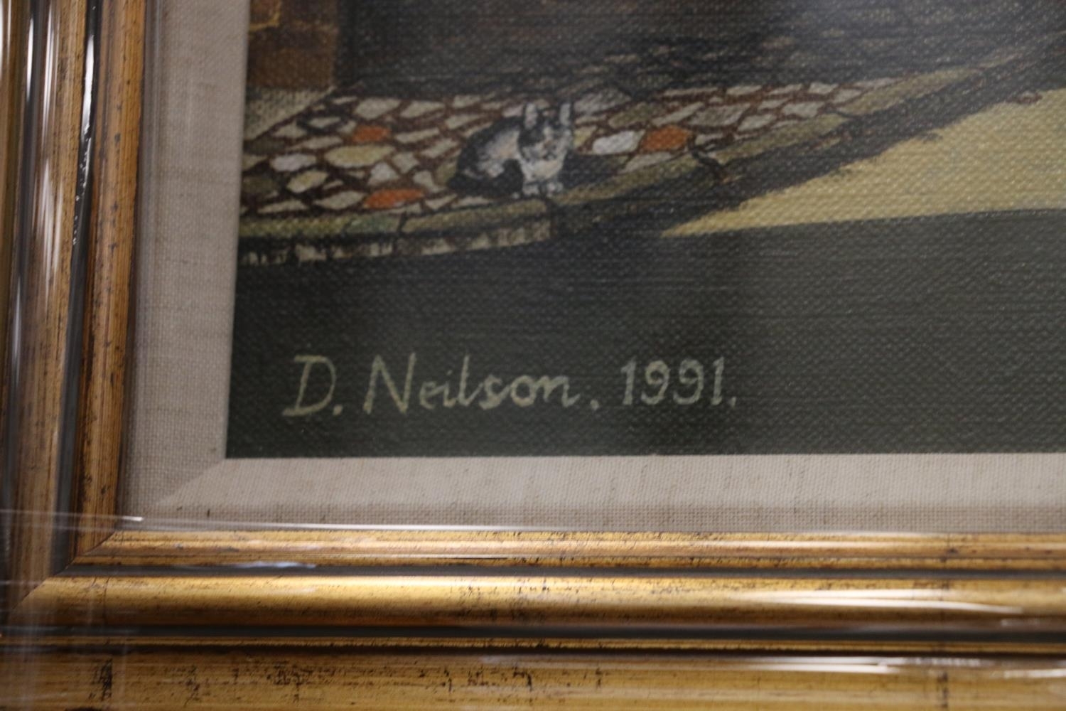 Don Neilson | Fife village scene with girls skipping (1991) | MutualArt