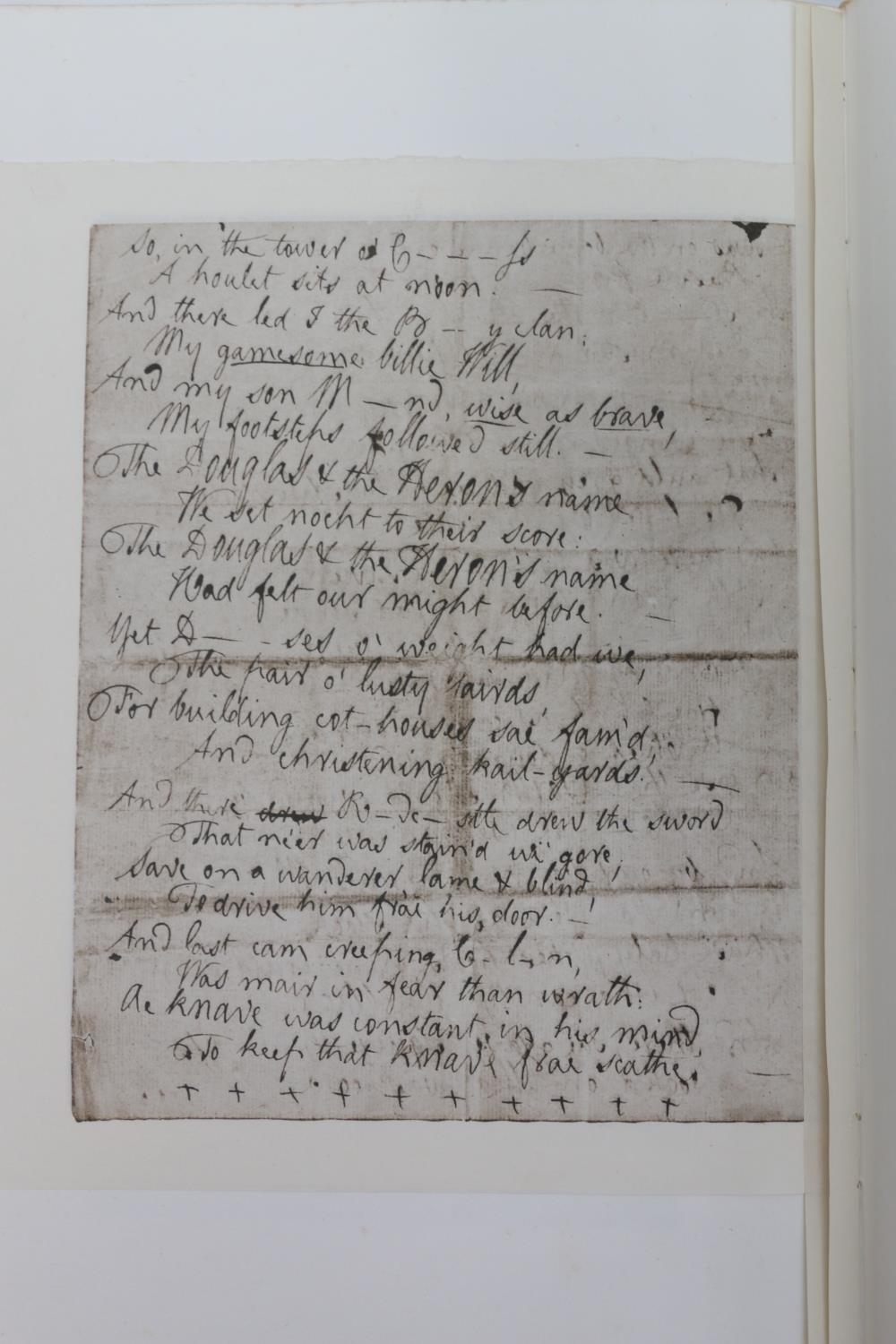 Robert Burns | Poems and Letters in the Handwriting of Robert Burns ...
