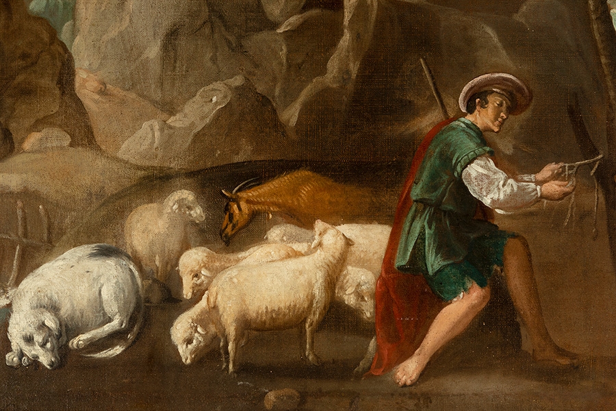 Spanish School, 17th Century | Jacob and the flocks of Laban (17th ...