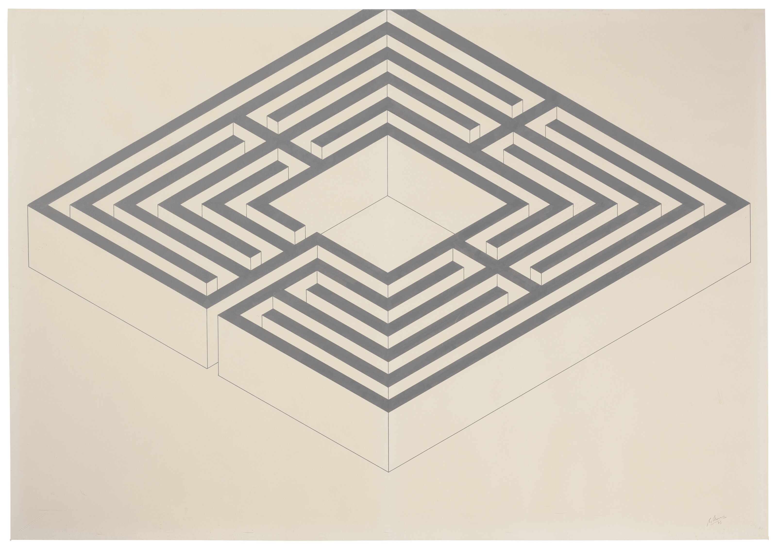 Robert Morris | Labyrinth (1973) | MutualArt