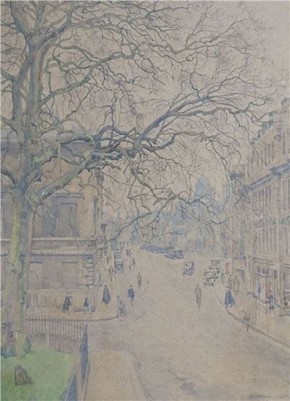 Bernard Cecil Gotch | London street scene | MutualArt