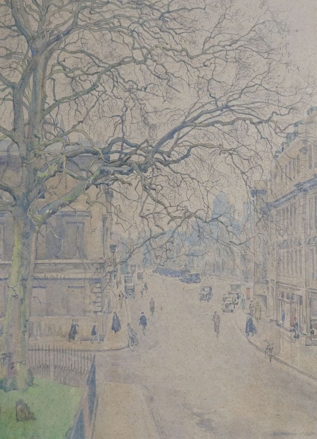 Bernard Cecil Gotch | London street scene | MutualArt