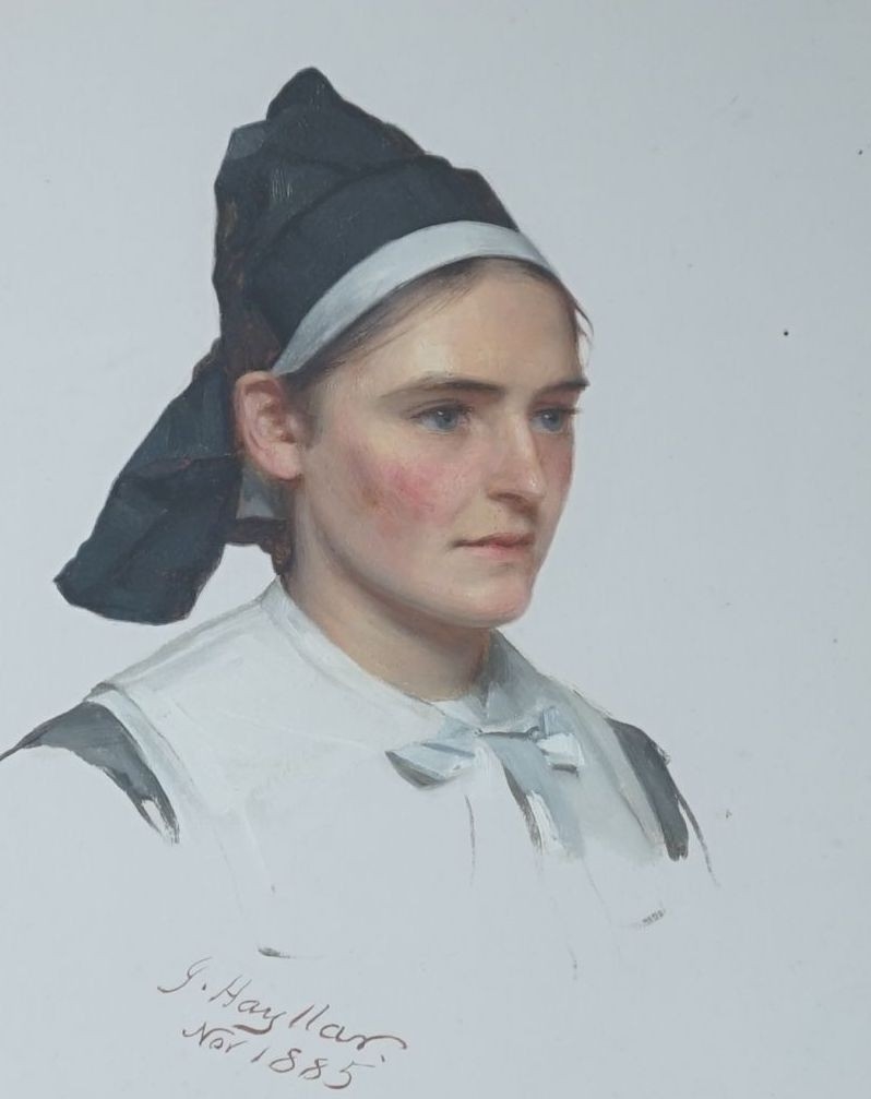 James Hayllar | Portrait of a Dutch girl | MutualArt