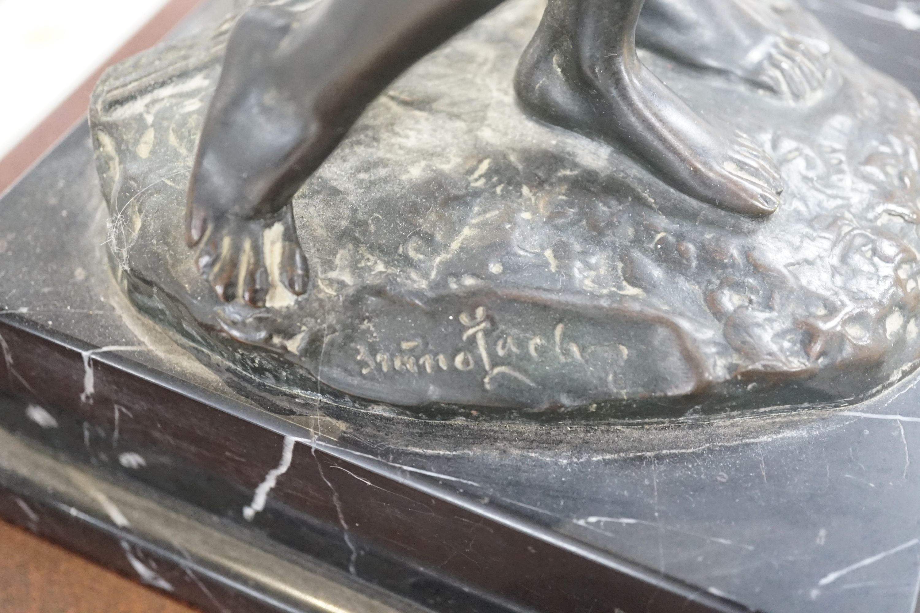 Bruno Zach | A signed Bruno Zack bronze of peasant lovers | MutualArt