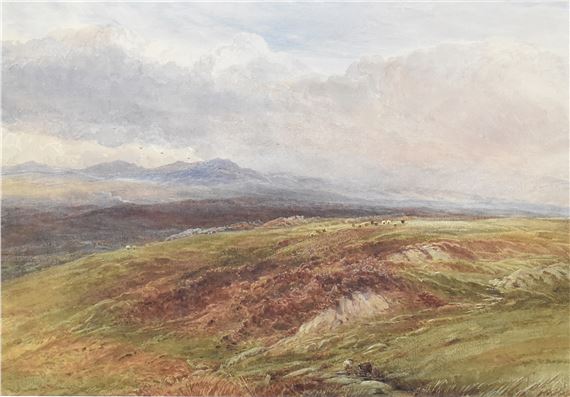 Arthur Henry Enock | A moorland Landscape | MutualArt