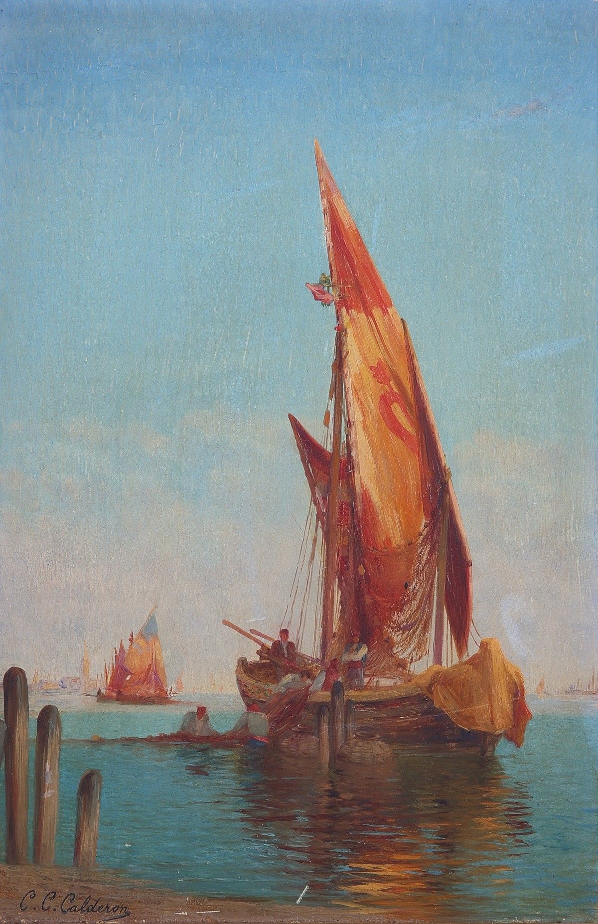 Charles Clément Calderon | Fishing boat | MutualArt