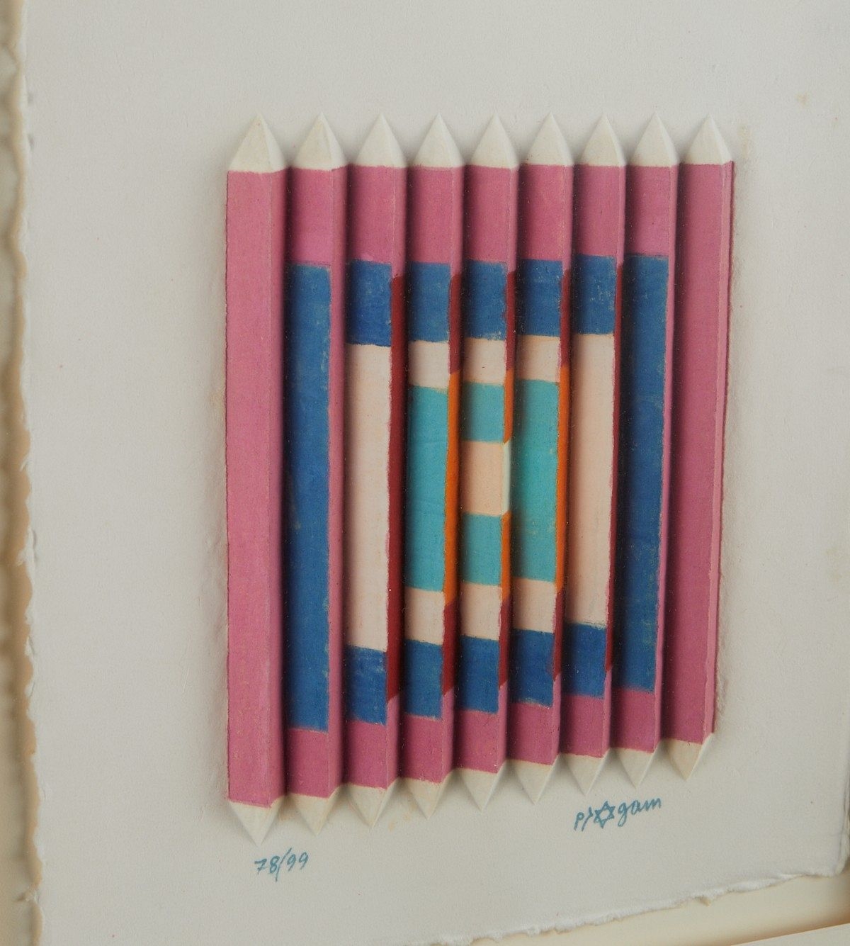 Yaacov Agam | Three dimensional kinetic Agamograph | MutualArt