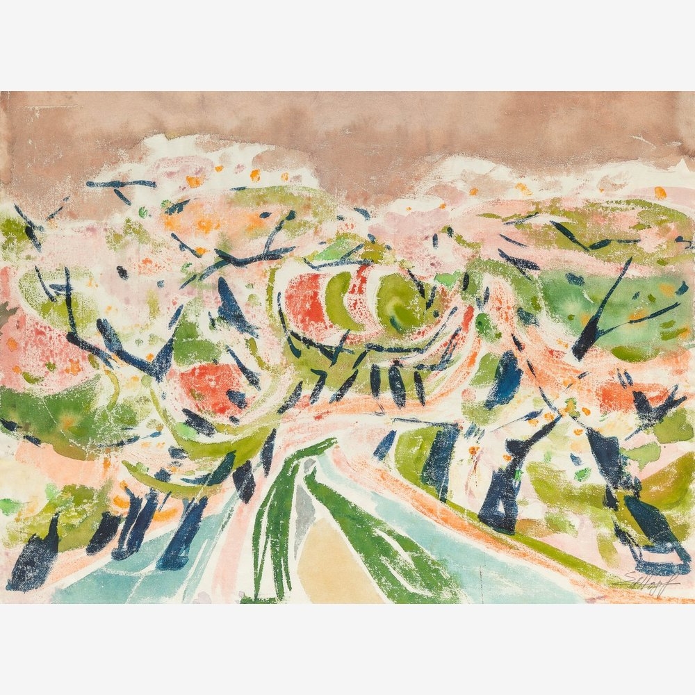 Eduard Hopf | Apfelblüten im Alten Land | MutualArt