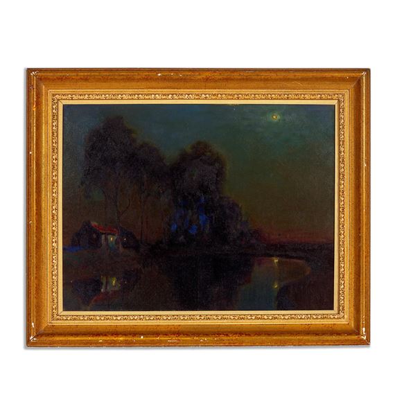 Charles Rollo Peters | Moon over a pool | MutualArt